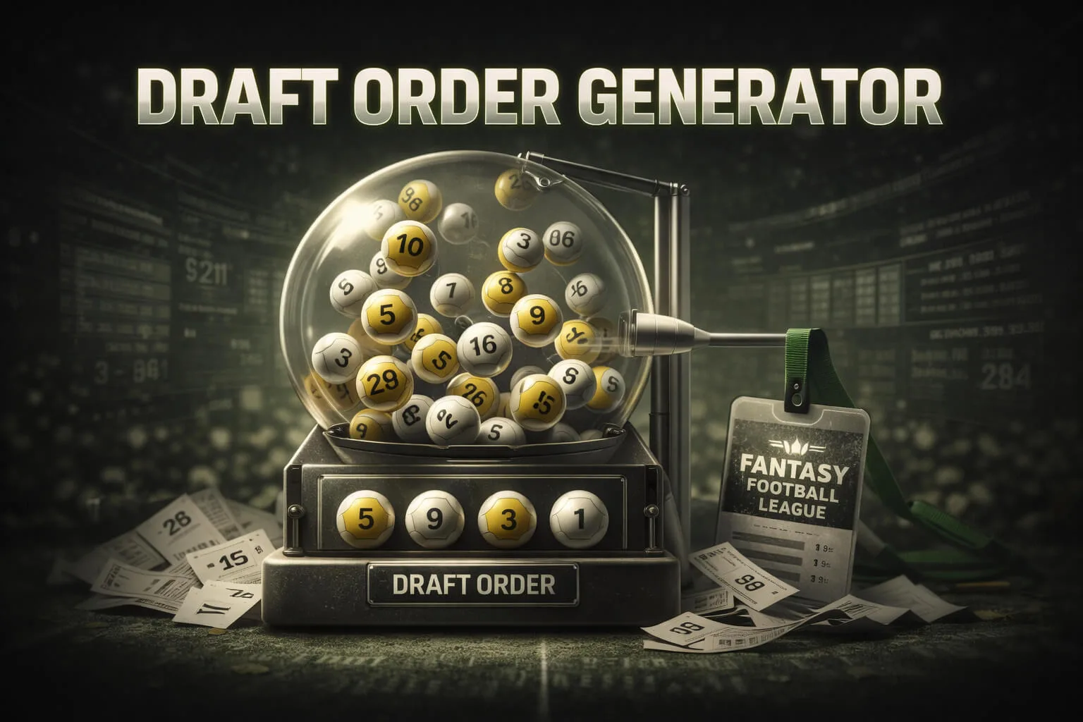 Draft Order Generator | Weighted Lottery & Randomizer
